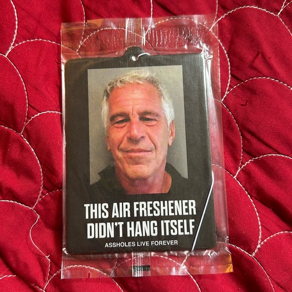 assholes live forever | Other | Jeffrey Epstein Air Freshener This Air ...